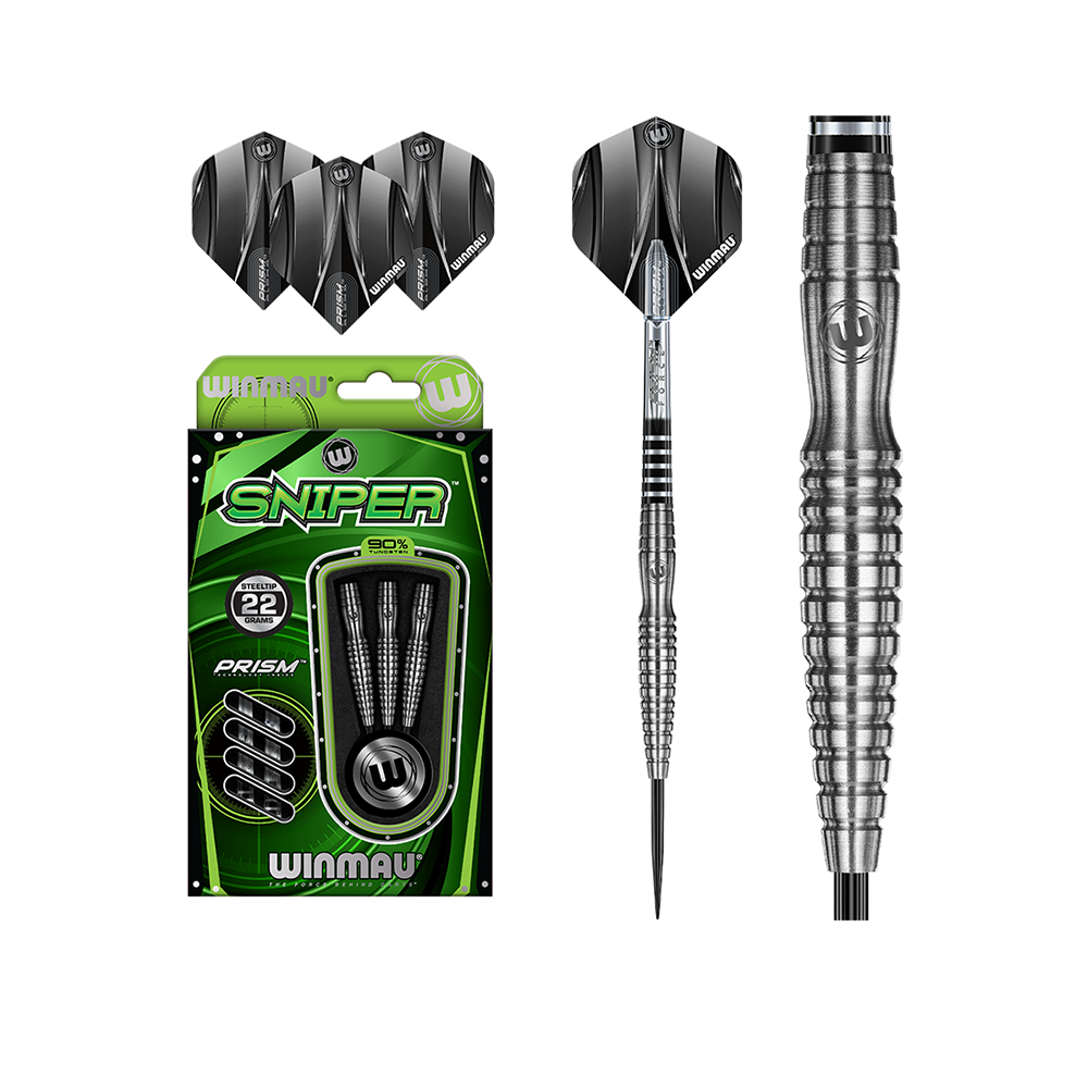 Winmau Sniper 90% Tungsten Alloy Steeltip Darts 22 grams - Toby's Sports