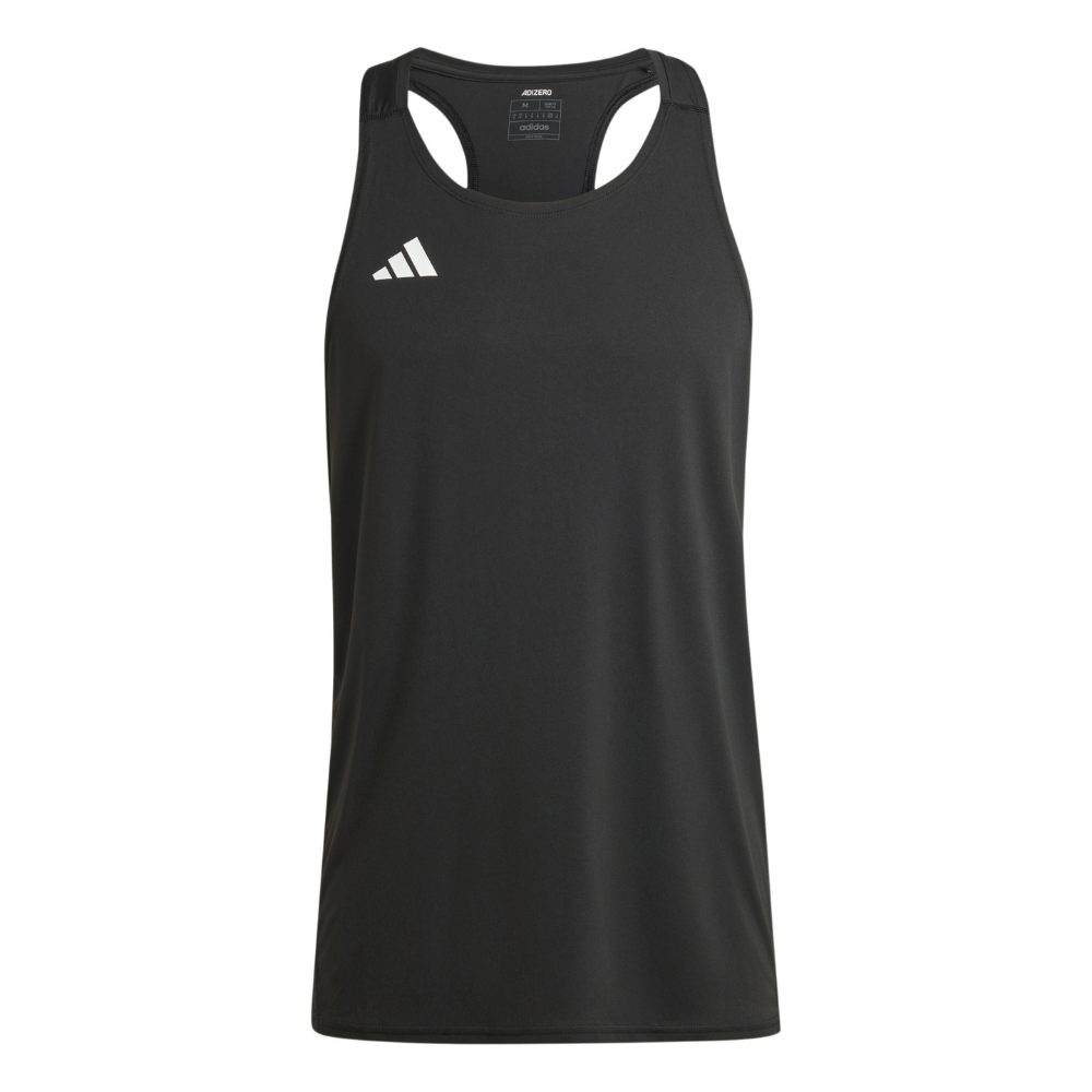 adidas Men's Adizero Essentials Running Singlet Black IM8586 - runnr ...